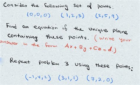 Solved Consider The Following Set Of Points Chegg