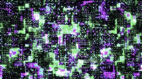 Abstract Visualization Of A Program Code Motion Colorful Pixelated