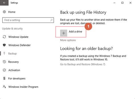 windows 11 file history create file backups and system backup image