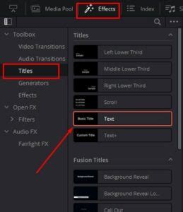 Adding Text In DaVinci Resolve 18 A Step By Step Guide Edits 101