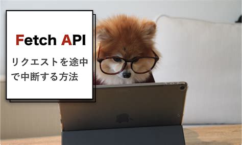 Fetch Apiでリクエストを途中で中断（abort）する方法 スケ郎のお話