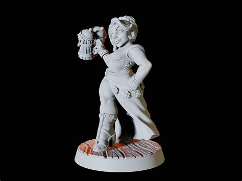 Sexy Pin Up Dwarf Barmaid Miniature For Dandd Dungeons And Etsy