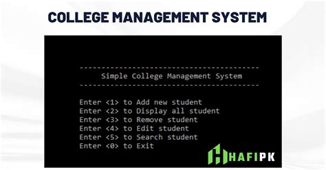 New College Management System Project In C With Source Code Hafipk