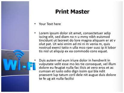 Professional Wifi Network Technology Editable PowerPoint Template