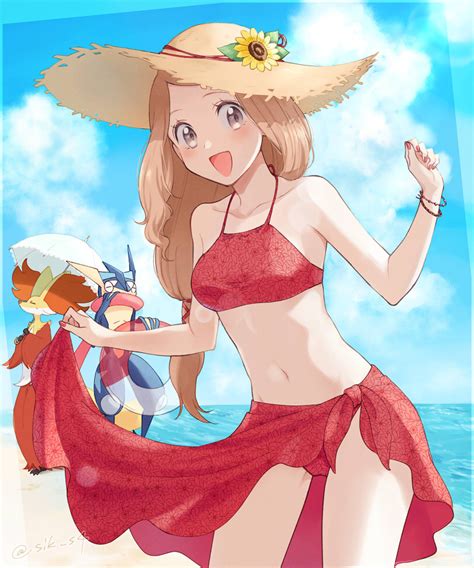 Serena Greninja And Delphox Pokemon And 1 More Drawn By Yairosik