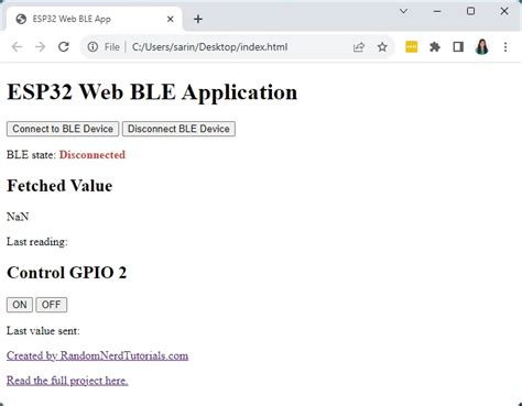 Esp32 Web Ble Điều Khiển Esp32 Từ Web Qua Bluetooth Low Energy Iot Zone