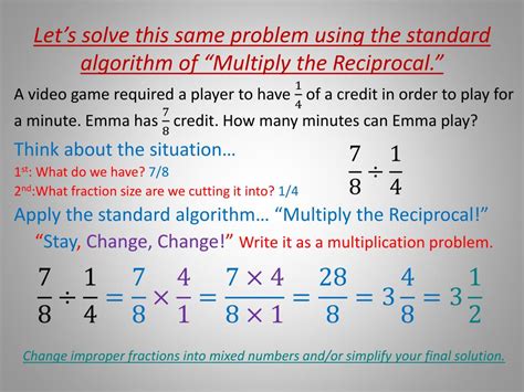 Standard Algorithm For Dividing Fractions At Mark Bateman Blog