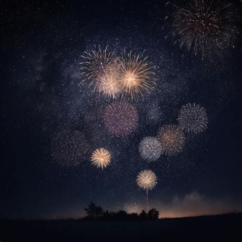 Premium Ai Image Fireworks Pyrotechnics Skyrockets Firecrackers