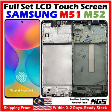 Frame NGS Brand OLED Full Set LCD Touch Screen Compatible For SAMSUNG Galaxy M51 M515F M52