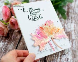 Gold Embossed Ink Smooshed Florals Unity Blog