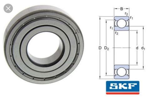 6003-2Z/ 6003ZZ SKF Metal Shielded Bearing 17*35*13 mm - Rodavictoria USA