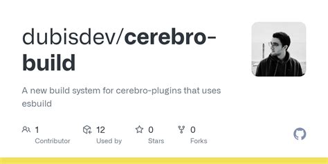 GitHub Dubisdev Cerebro Build A New Build System For Cerebro Plugins