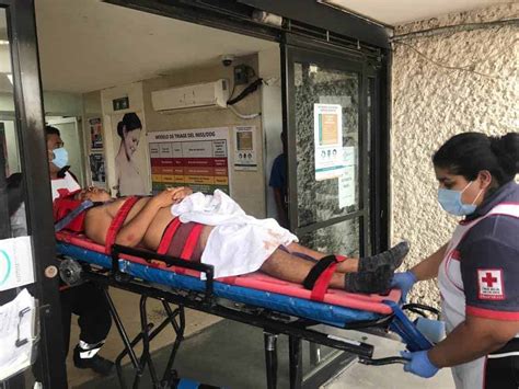 Se Accidenta Empleado De Banco Azteca