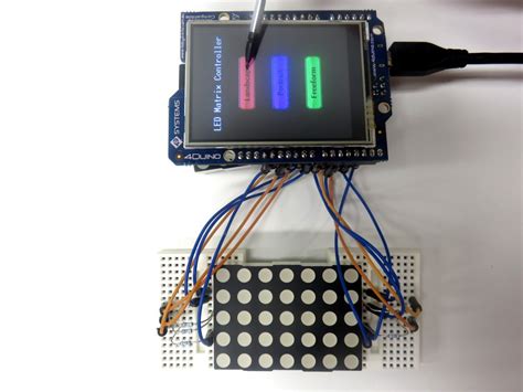 Led Matrix Controller Using 4duino Trybotics