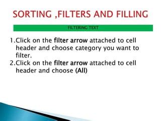 Sorting And Filling PPTX