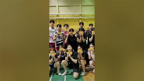 한국체육대학교 배드민턴부협찬엑스트라조스더운여름화이팅하세요 Youtube