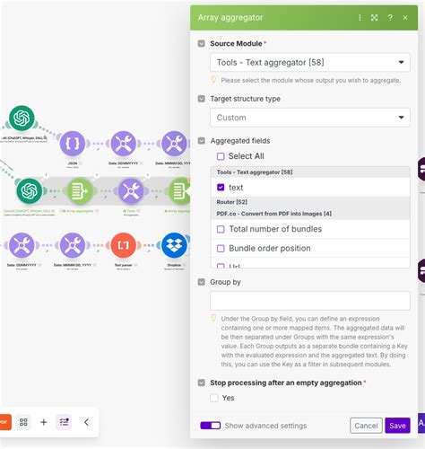 Array Aggregator Not Working As Expected Getting Started Make Community