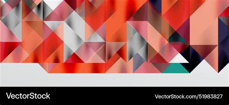 Tech Minimal Overlapping Triangle Shapes Elements Vector Image