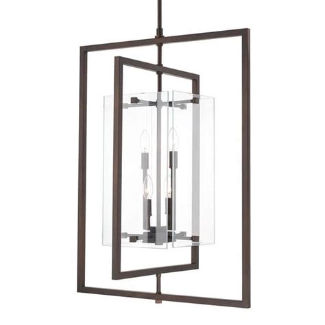 Capital Lighting Modern 4 Light Burnished Bronze Foyer Fixture
