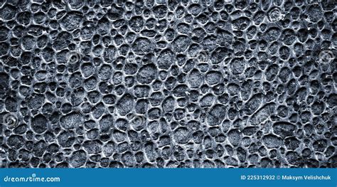 Grey Texture Background Black Styrofoam Foam Material Or White Plastic Polystyrene Pattern