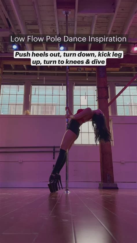 Low Flow Pole Dance Combos To Try 🤍 Intermediate Pole Moves In Heels