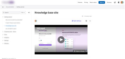 embedding stream videos in articles