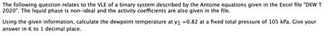 Solved The Following Question Relates To The Vle Of A B
