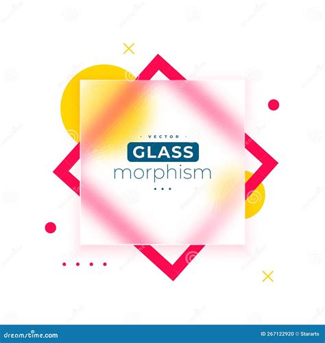 Glossy Glassmorphism With Refraction Effect For Modern App Layout Vector Illustration