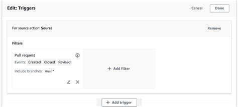 教程：筛选拉取请求的分支名称以启动管道（v2 类型） Aws Codepipeline