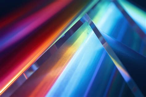 Premium Ai Image Closeup Of Light Reflecting On A Prism Creating A Spectrum Of Colors