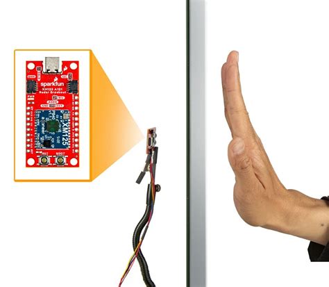 pulsed coherent radar sensor ของ sparkfun ที่ใช้โมดูล acconeer xm125 60