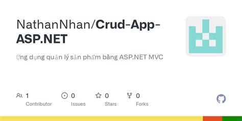 Github Nathannhan Crud App Asp Net Ng D Ng Qu N L S N Ph M B Ng Asp Net Mvc
