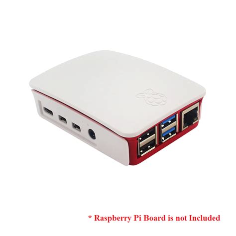 Raspberry Pi 4 Case Red White Robozar