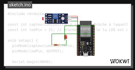 capteur de lumiére Copy Wokwi ESP32 STM32 Arduino Simulator