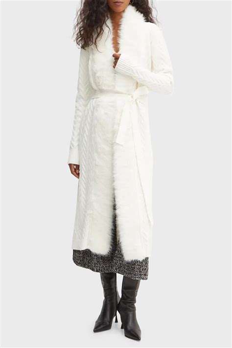 Marciano By Guess Paula Yumuşak Tüylü Regular Fit Şal Yaka Uzun 4bgr475618z Bayan Hırka 4bgr47