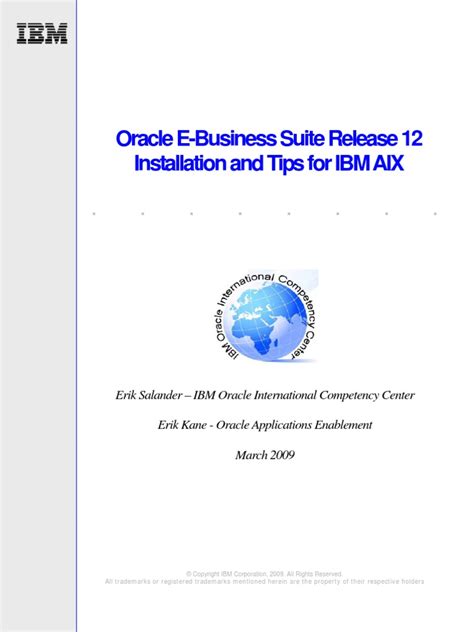 Ora Ebs R12 Aix Installation And Tips 090316 Download Free Pdf Oracle Database Oracle