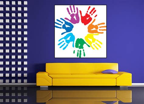 Tablou Maini Colorate Decoratiuni Abstracte Tablouri Abstracte