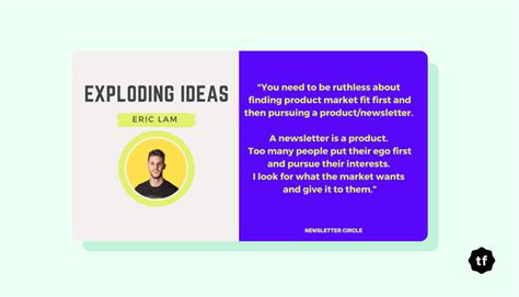 Newsletter Growth Advice Exploding Ideas By Eric Lam 🚀