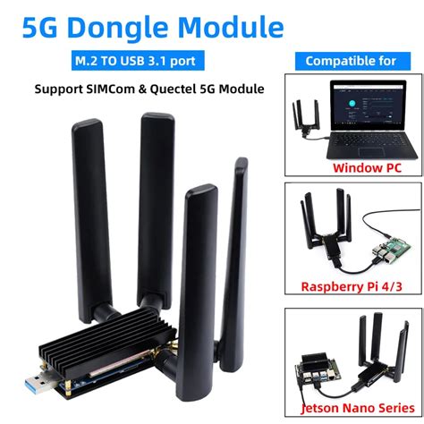 Raspberry Pi 5g Dongle Placa De Expansi N Usb 3 1 A M 2 Key B
