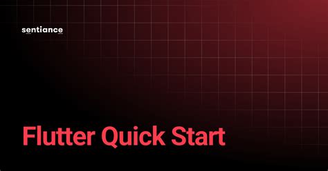 Flutter Quick Start Sentiance