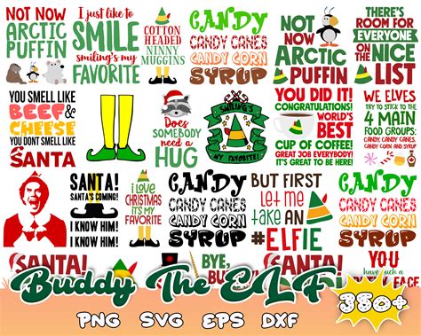 Buddy The Elf Bundle Svg Buddy The Elf Svg Elf Christmas S Inspire Uplift