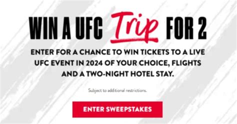 Monaco X Ufc Sweepstakes The Freebie Guy®