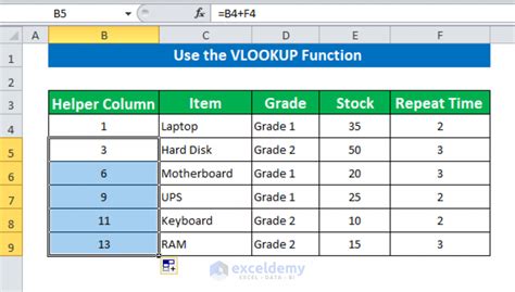 Repeat Rows A Specified Number Of Times In Excel 4 Easy Ways
