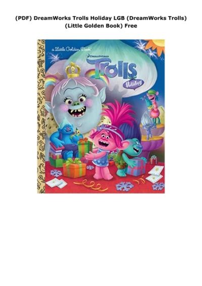 Pdf Dreamworks Trolls Holiday Lgb Dreamworks Trolls Little Golden