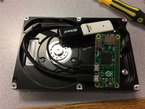 Hiding A Raspberry Pi Zero Inside An Old Hard Drive Raspberrypi