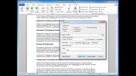 Hotdocs Getting Started Series Create A Number Variable Youtube
