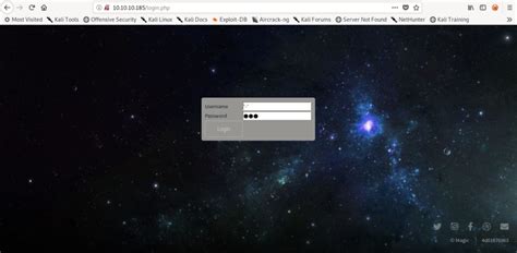 Hackthebox Magic Writeup Whatinfotech