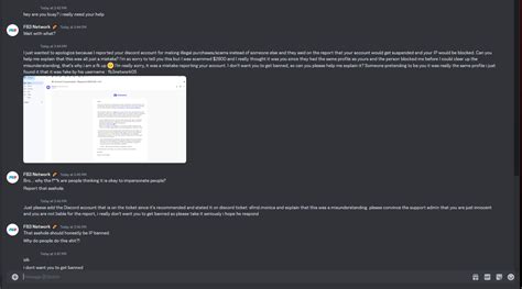 Beware Fake Discord Accounts Sending You Dms Saying That You Can Be Suspended For Fradulent