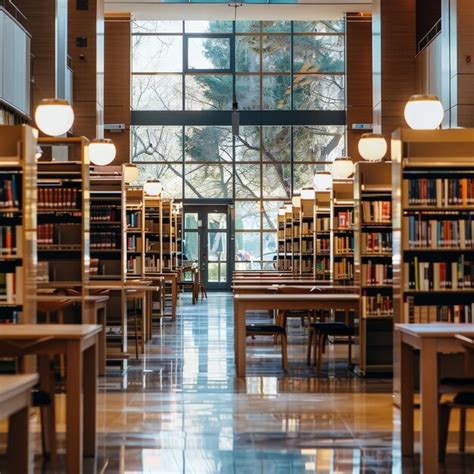 Empty Classroom With Blurred Foreground Premium Ai Generated Image