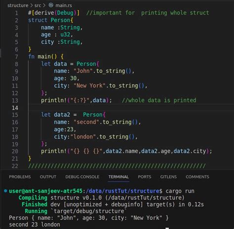 learn rust class 6 and implement debug trait goodadviceiswelcome